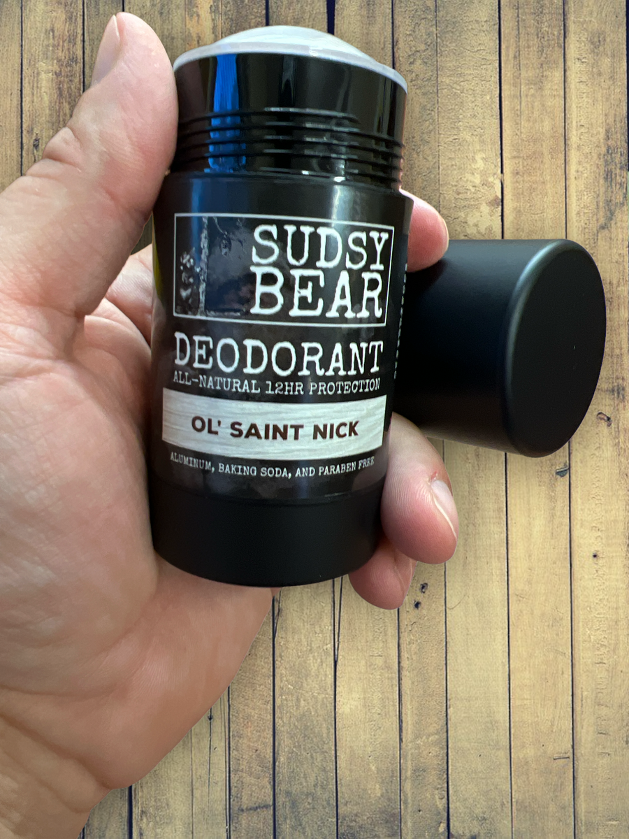 Ol' Saint Nick Natural Deodorant – SUDSY BEAR SOAP COMPANY