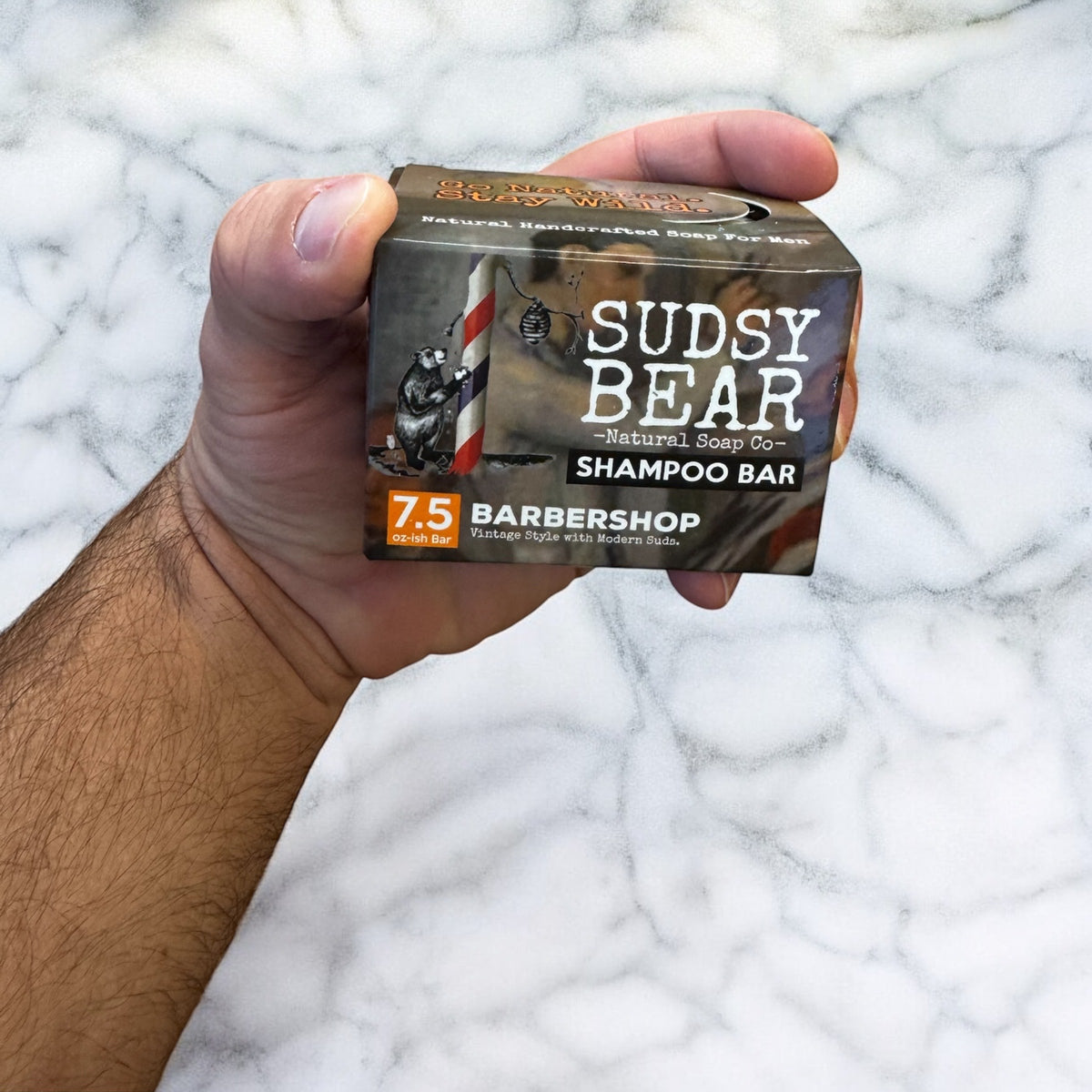 Barbershop Shampoo Bar – SUDSY BEAR SOAP COMPANY