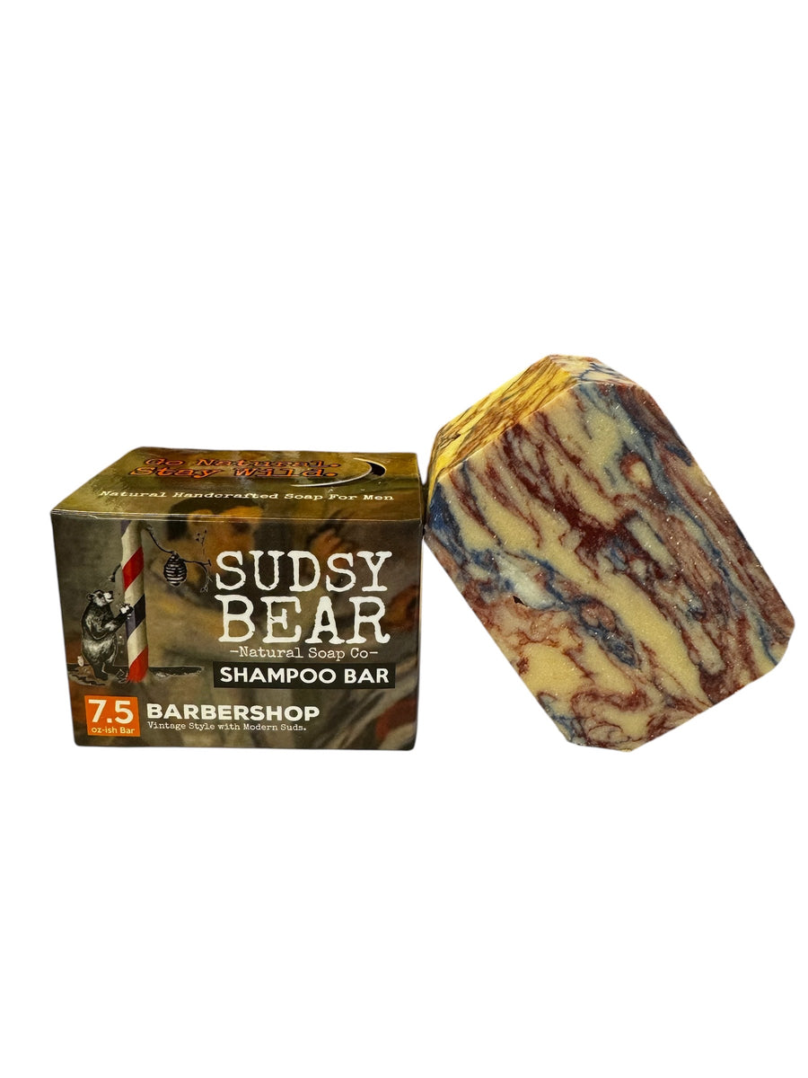 Barbershop Shampoo Bar – SUDSY BEAR SOAP COMPANY