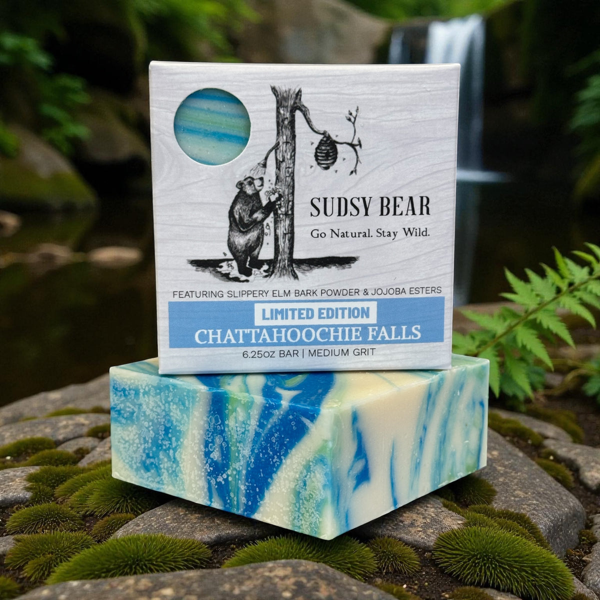New! Chattahoochee Falls Bar Soap – SUDSY BEAR SOAP COMPANY