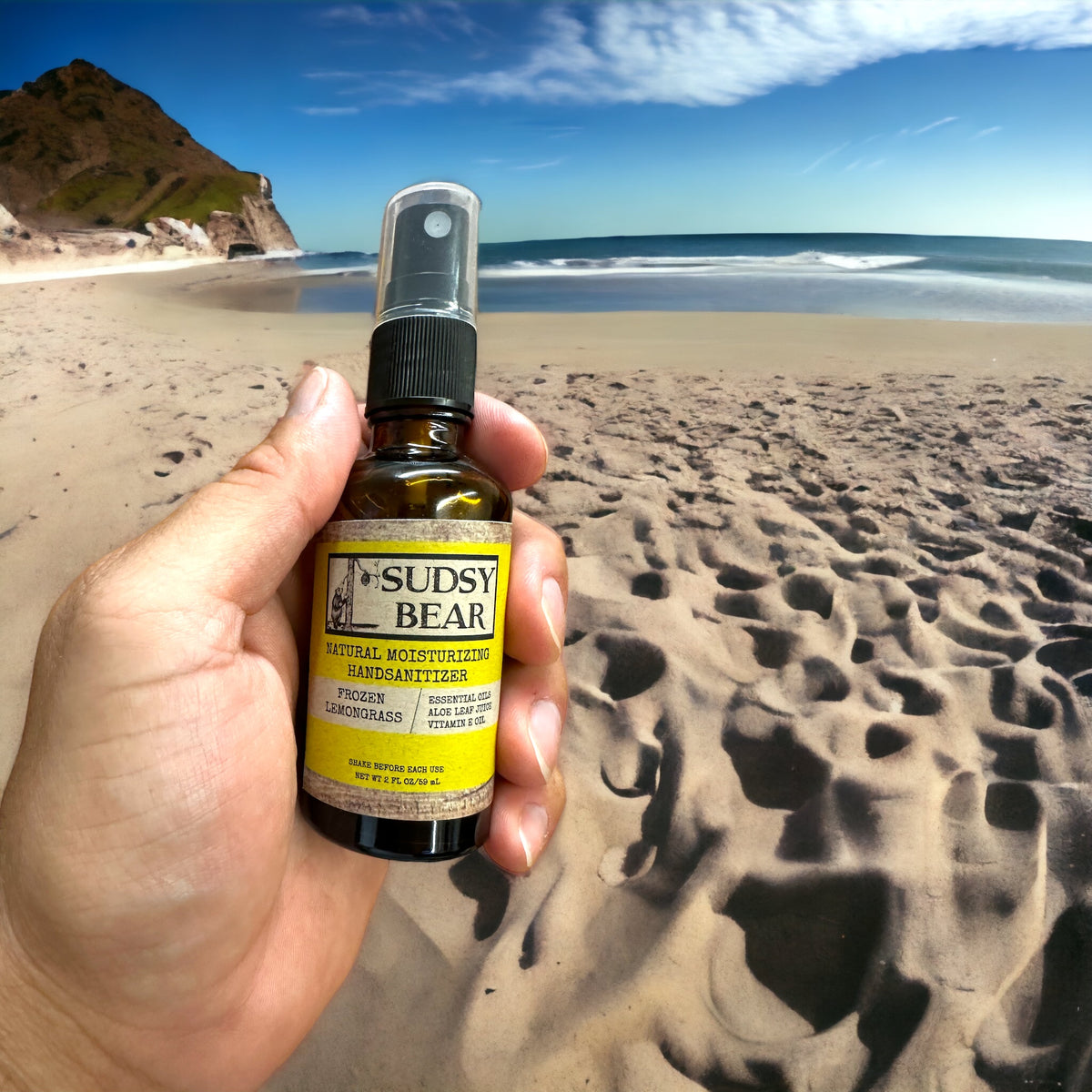 Frozen Lemongrass Natural Hand Sanitizer – SUDSY BEAR SOAP COMPANY