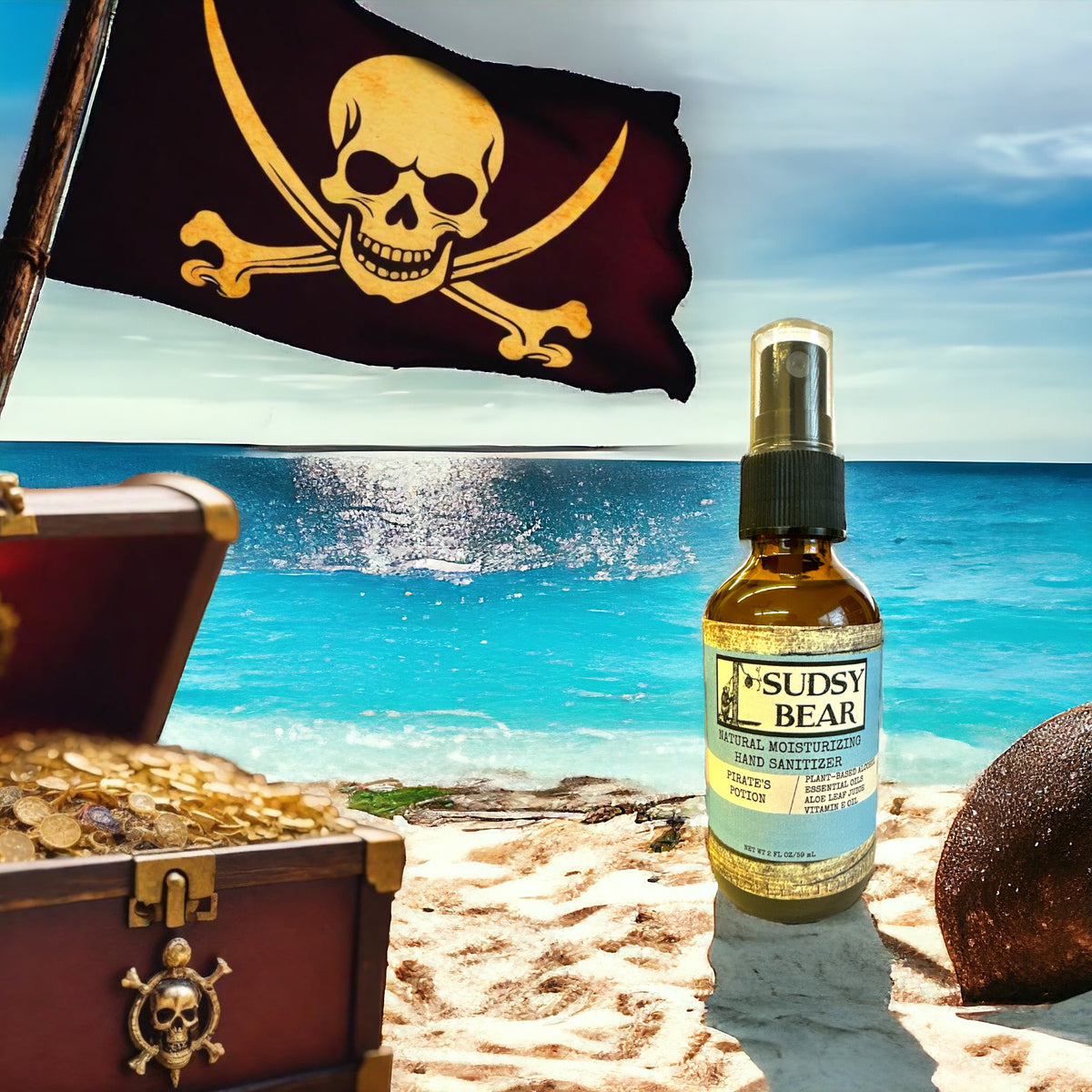 Pirate's Potion Natural Hand Sanitizer – SUDSY BEAR SOAP COMPANY