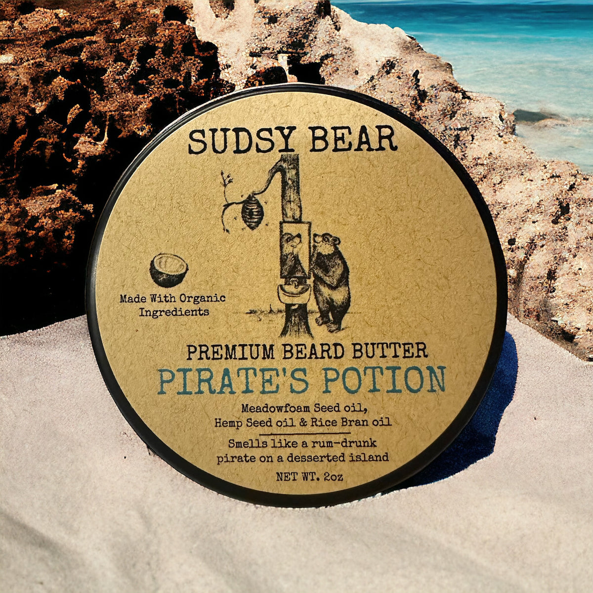 Pirate's Potion-Premium Natural Beard Butter – SUDSY BEAR SOAP COMPANY