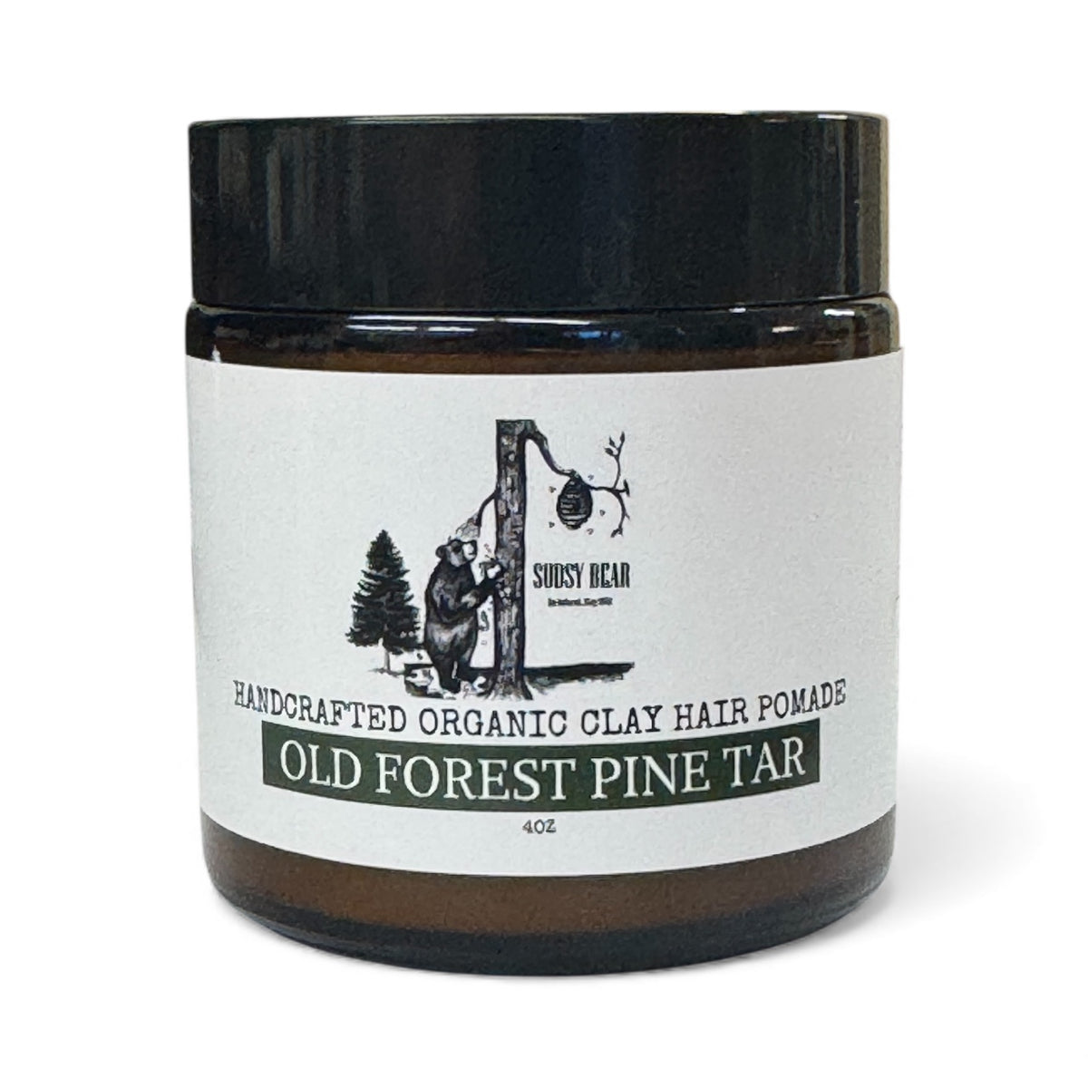 New! Old Forest Pine Tar-Organic Clay Pomade – SUDSY BEAR SOAP COMPANY